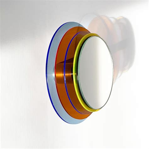 Sunset 204a Wall Mirror With Plexiglass Design Sculpture By Andreas