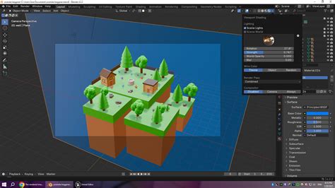 Rendering The Rendered Image Is Way Darker Than The Viewport Image Due To Scene World Not