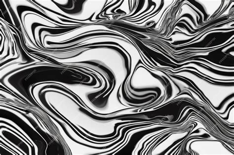 Premium Vector Monochrome Abstract After Effect On White Background