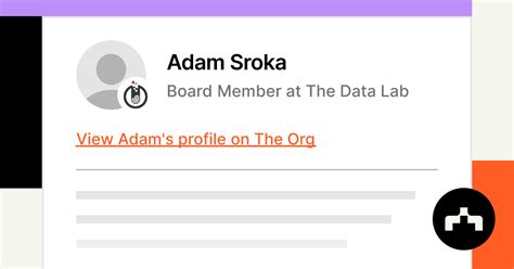 Adam Sroka Board Member At The Data Lab The Org