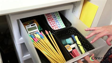 Back To School How To Organize School Supplies Youtube
