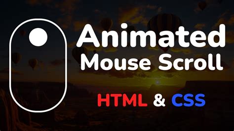 Как сделать анимированный скролл мышкой на Html And Css Animated Mouse Scroll Using Css