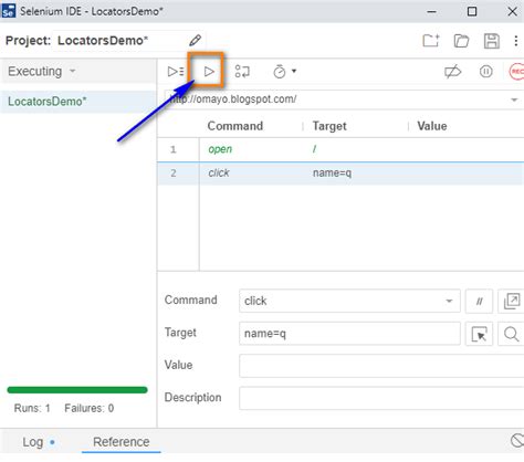 New Selenium Ide Using Click Command For Clicking Inside A Text Box