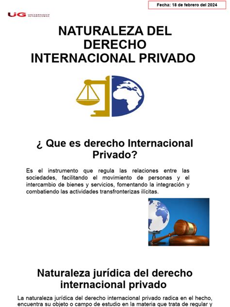 Naturaleza Del Derecho Internacional Privado Pdf