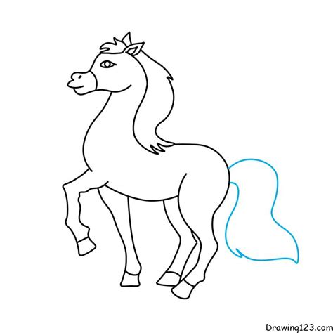 5 دروس الرسم خطوة بخطوة للحصان