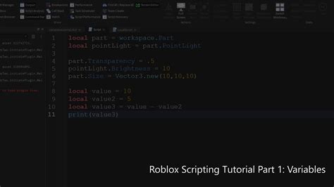 Beginner S Variable Tutorial Roblox Studio YouTube