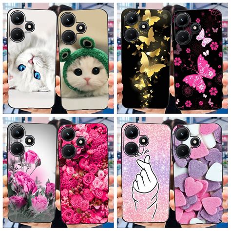 Infinix Hot I X Case Shockproof For Infinix Hot I Nfc Casing New Fashion Butterfly