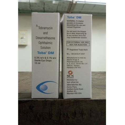 Toba Dm Tobramycin And Dexamethasone Ophthalmic Solution At Rs 25 Piece In Nagpur