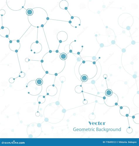 Geometric Pattern With Connected Lines And Dots Stock Vector Illustration Of Internet