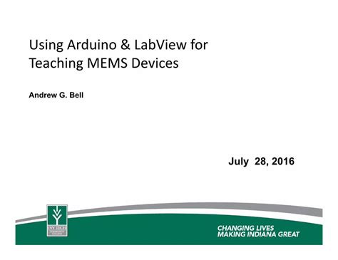 Pdf Hi Tec Using Arduino And Labview For Teaching Mems Devices Dokumentips