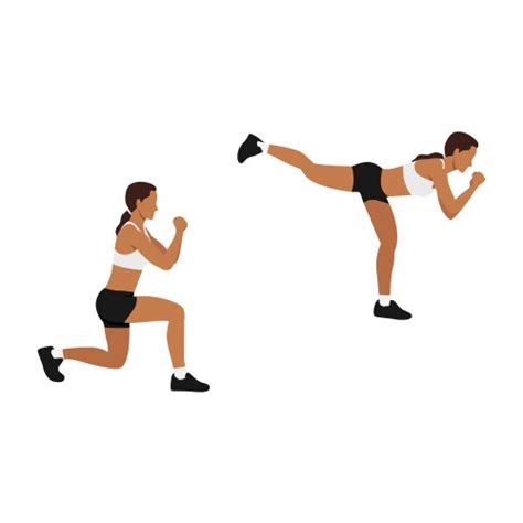 Back Lunge Vector Images Over 360