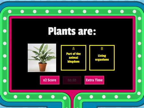 Photosynthesis And Plant Classification Quiz Gameshow Quiz