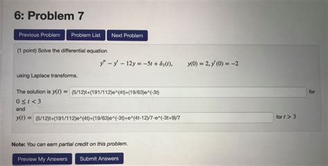 Solved 6 Problem 7 Previous Problem Problem List Next