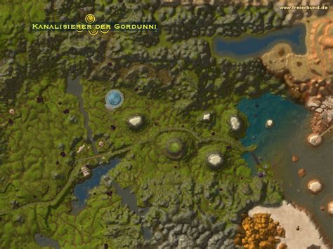 Kanalisierer Der Gordunni Monster Map And Guide Freier Bund World Of Warcraft