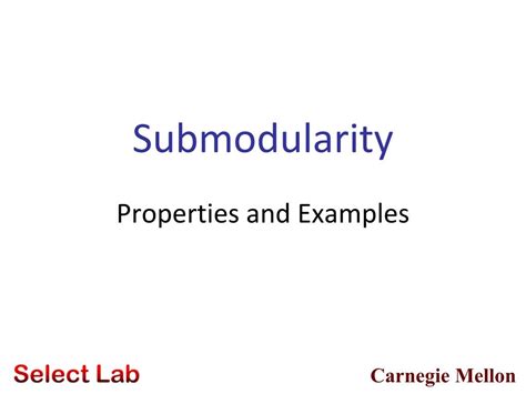 Ppt Maximizing Submodular Functions And Applications In Machine Learning Powerpoint