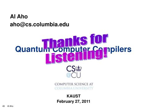 Ppt Quantum Computer Compilers Powerpoint Presentation Free Download Id5185888