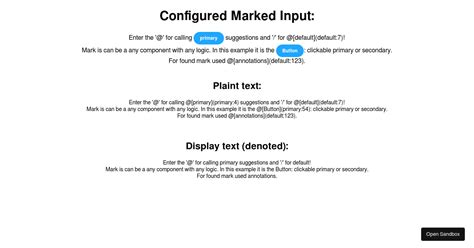Configured Marked Input Forked Codesandbox