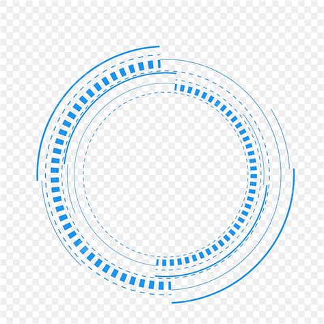 Gambar Lingkaran Garis Biru Clipart Baris Lingkaran Clipart