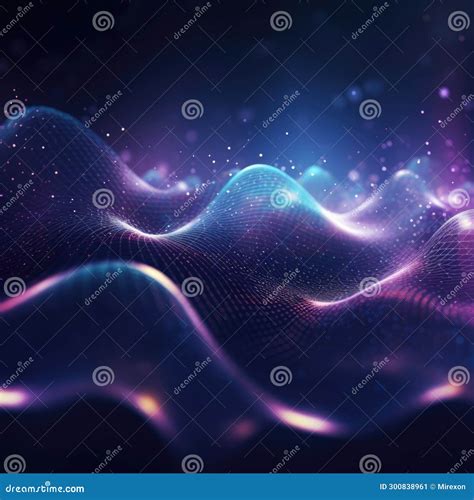 Cyber Big Data Flow Blockchain Data Fields Network Line Connect Stream Stock Image Image Of
