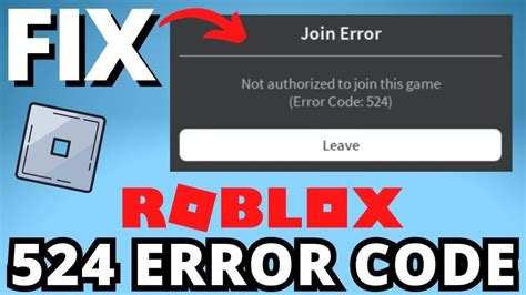 Roblox Error Code 524 Authorization Error [latest Fix] Mastert Ech Eg