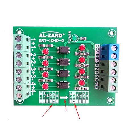 4ch Optocoupler Isolation Module Dst 1r4p P 24v To 3 3v Pnp Board For