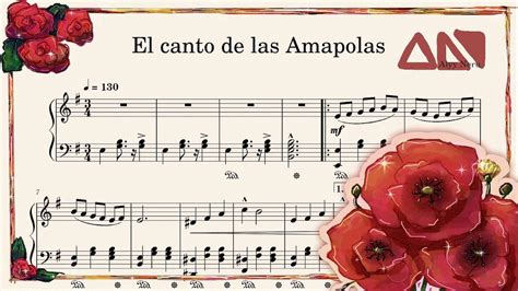 El Canto De Las Amapolas Alyy Neru Sheet Music Youtube