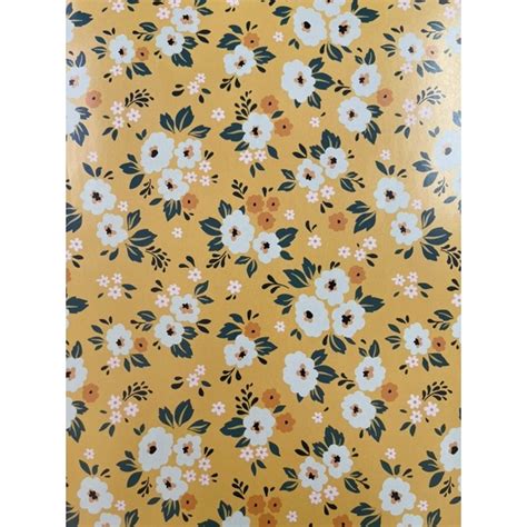 ราคา 10 แผ่น กระดาษห่อของขวัญลายดอกไม้คลาสสิค 50 70 ซม Shopee Thailand