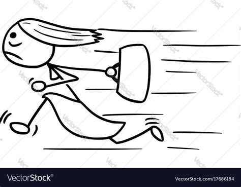 Female Stick Figure Running