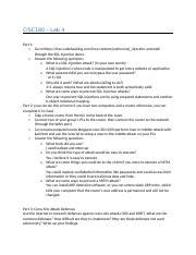 CISC Project Docx CISC Lab Part Go To Https Free Codebashing Free