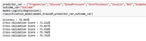 Accuracy And Cross Validation Score In Logistic Regression Download Scientific Diagram