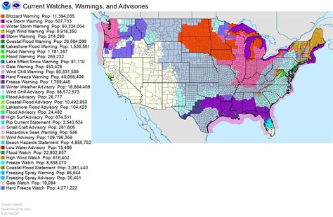 National Weather Service On Twitter 9 10 Pm Est 12 22 2022 Widespread Nws Watches Warnings