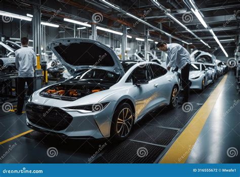 Factory Efficient Line Cars Assembly Modern Ai Producing Volume High