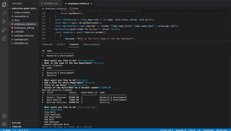 Github Lukemcm89employee Mgmt System A Command Line Application