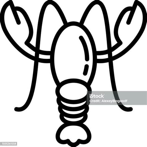 랍스터 가는 선 아이콘입니다 해산물 레스토랑 메뉴에 대한 현대 벡터 그림입니다 0명에 대한 스톡 벡터 아트 및 기타 이미지 0명 갈고리 발톱 날씬한 Istock