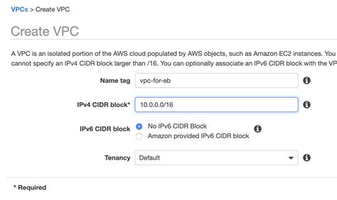 Configuring Vpc For Aws Elastic Beanstalk