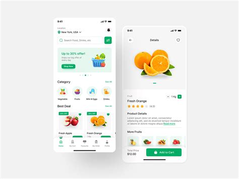 Grocery Delivery App Ui Design Grocery Mobile App Ui Behance