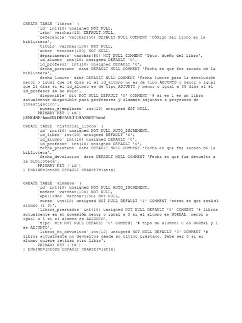Script Bbdd Pdf Programación De Computadoras Datos De Computadora