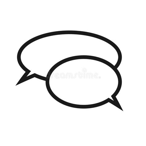Speech Bubble Icons Vector Set Comic Dialog Clouds Stock Vector