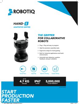 Robotiq Hand E Unchained Robotics