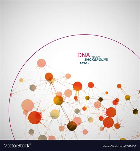 Network Connection And Dna Eps10 Royalty Free Vector Image