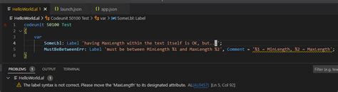 Label Whose Comment Contains Maxlength As A Placeholder Identifier Causes Al0457 Warning