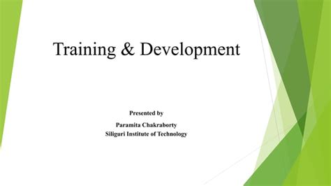 training and development pptx
