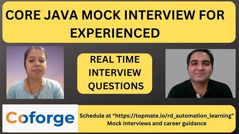 Coforge Java Interview Questions Core Java Interview Questions Youtube