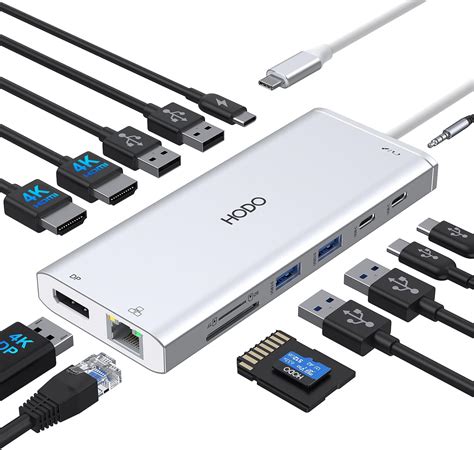 Usb C To Dual Hdmi Adapter 4k 60hz Type C To Hdmi Splitter For Dual Monitors Usb C