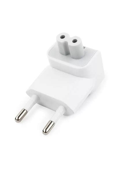 Переходник для блока питания Apple Белый Euro Plug купить с доставкой по выгодным ценам в