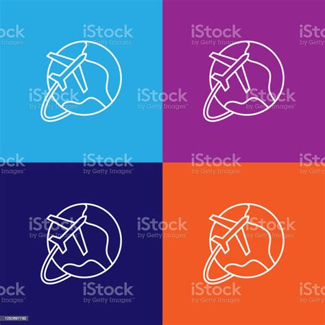 개요 아이콘을 여행합니다 여행 일러스트 아이콘의 요소입니다 서명 및 기호는 웹 로고 모바일 앱 Ui Ux에 사용할 수 있습니다 공휴일에 대한 스톡 벡터 아트 및 기타 이미지