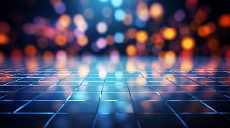 Bokeh Grid Background Premium Ai Generated Image