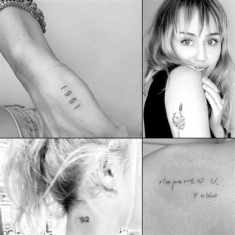 Miley Cyrus Tattoo Adem Gewoon Miley Cyruss Tattoos And Their
