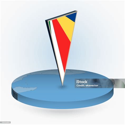 세이셸의 삼각형 3d 깃발이 있는 원형 등대 식으로 세이셸 맵 0명에 대한 스톡 벡터 아트 및 기타 이미지 0명 기 기하 Istock