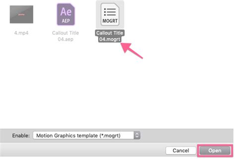 How To Install And Edit A Mogrt File In Adobe Premiere Pro Mixkit